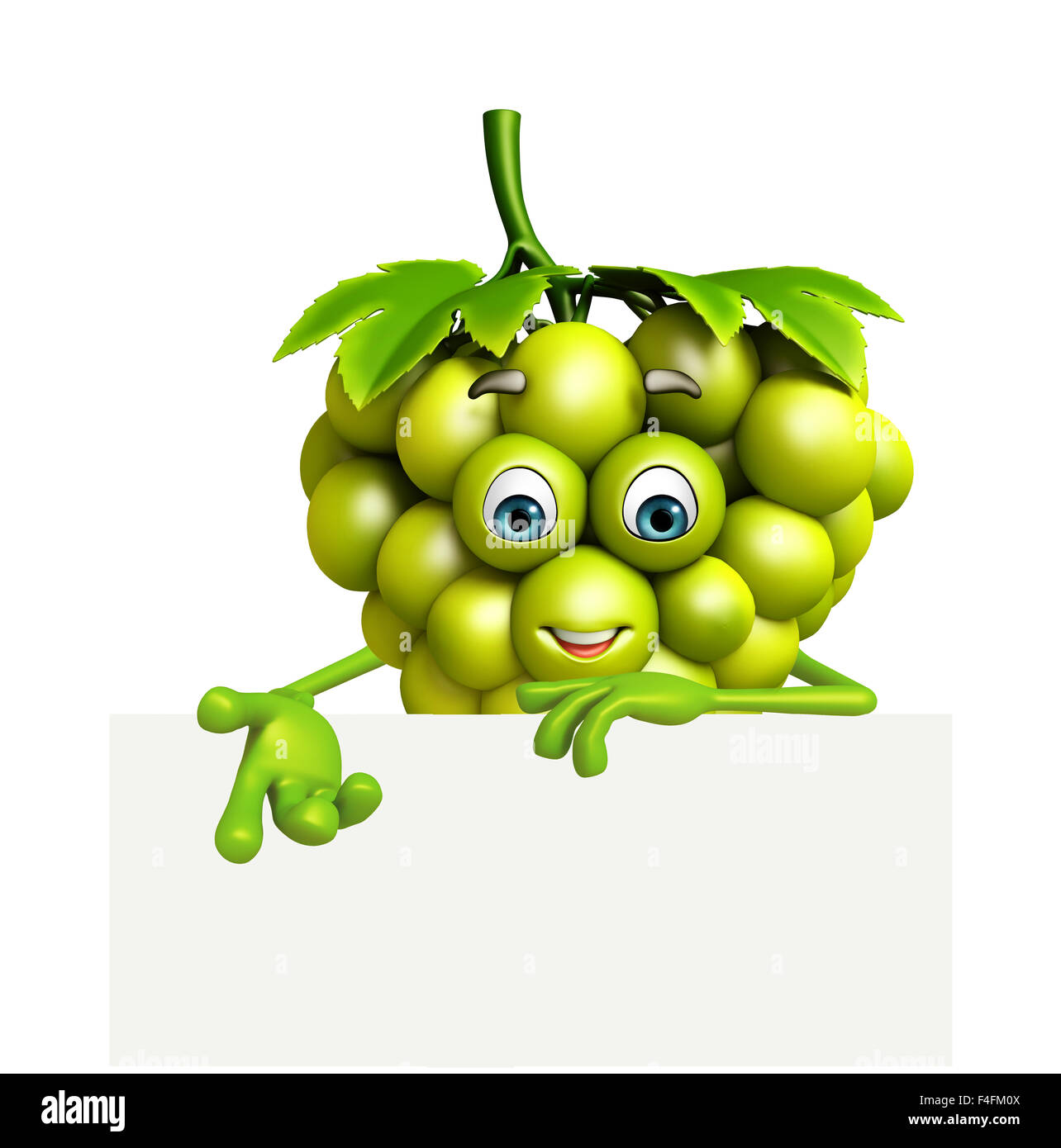 3d rendered illustration of grapes cartoon character Stock Photo - Alamy