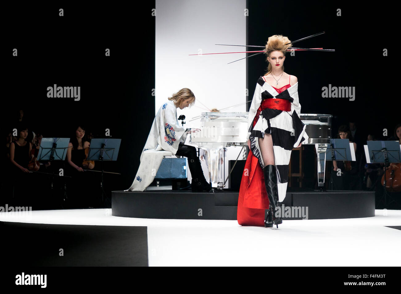 Tokyo, Japan. 17th October, 2015. Artist and musician Yoshiki of X ...