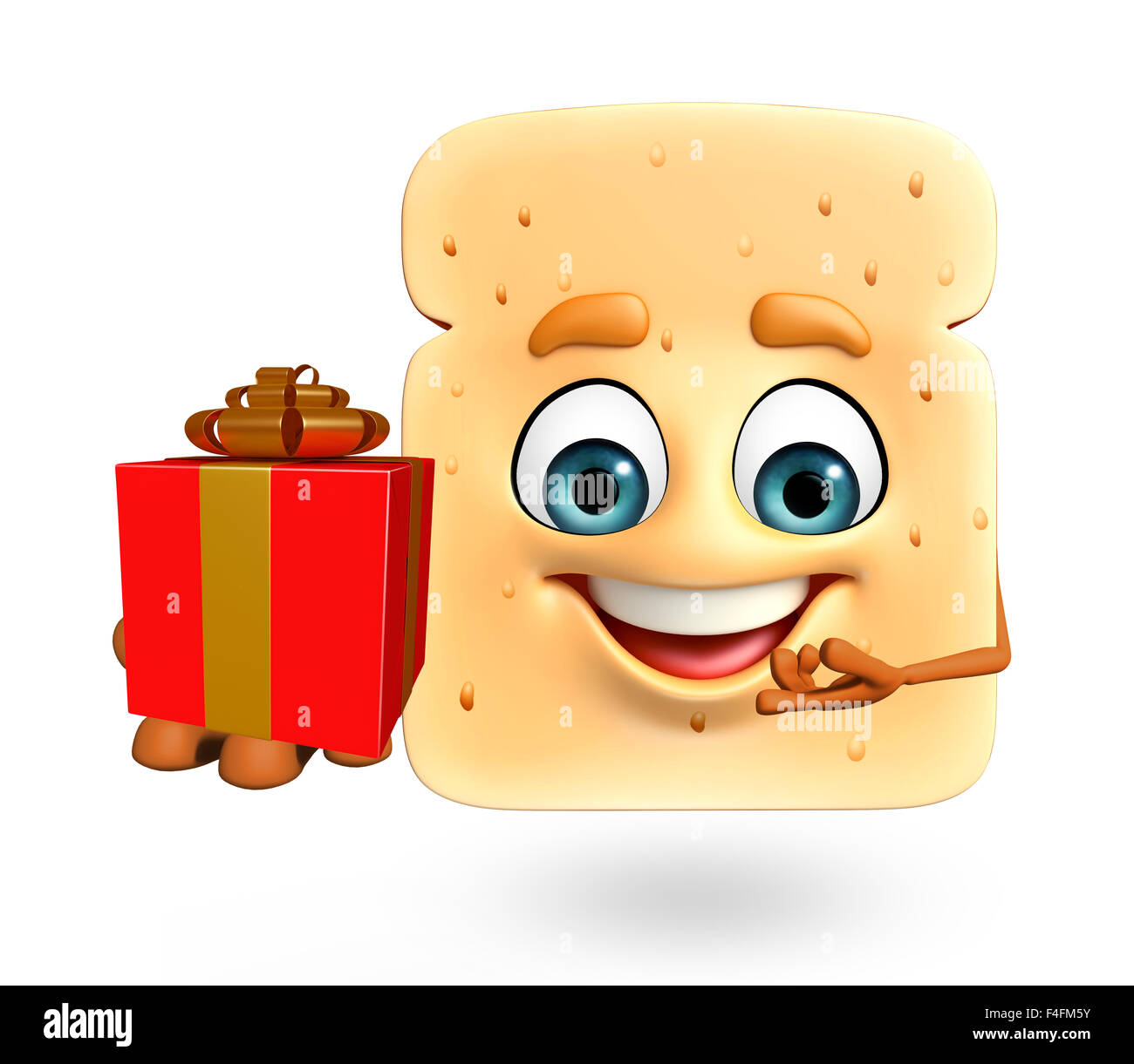 3d rendered illustration of cartoon character of bread Stock Photo - Alamy