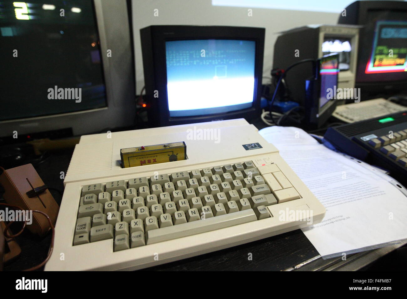 Gdansk, Poland 17th, Oct. 2015 Retro computers show in Gdansk named ...