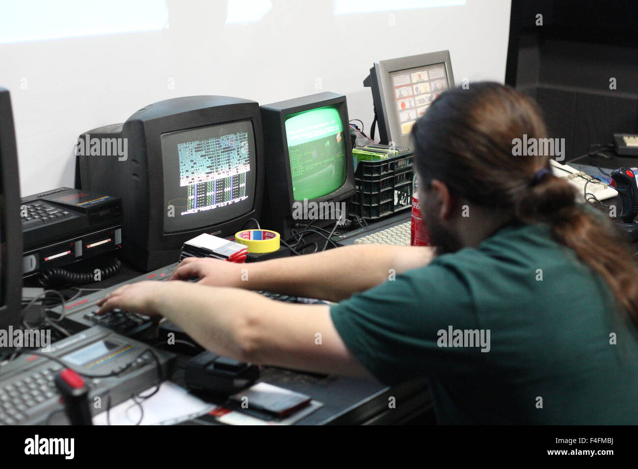 Gdansk, Poland 17th, Oct. 2015 Retro computers show in Gdansk named ...