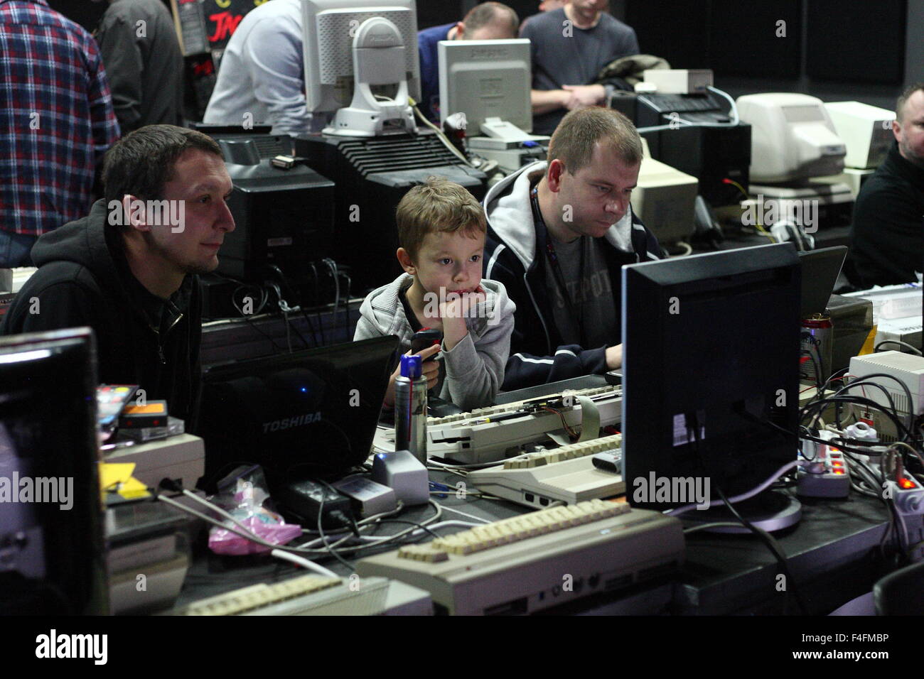 Gdansk, Poland 17th, Oct. 2015 Retro computers show in Gdansk named ...