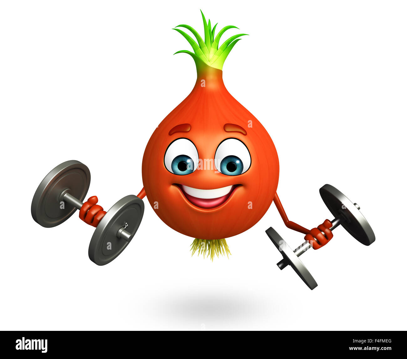 3d rendered illustration of onion cartoon character Stock Photo - Alamy