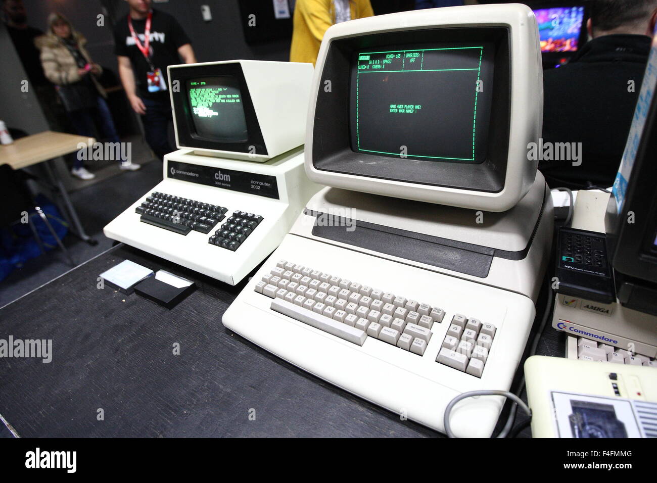 Gdansk, Poland 17th, Oct. 2015 Retro computers show in Gdansk named ...
