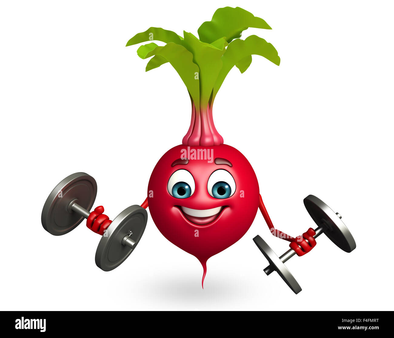 3d rendered illustration of cartoon character of beet root Stock Photo ...