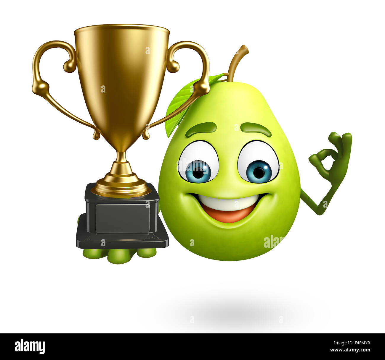 3d rendered illustration of guava cartoon character Stock Photo - Alamy