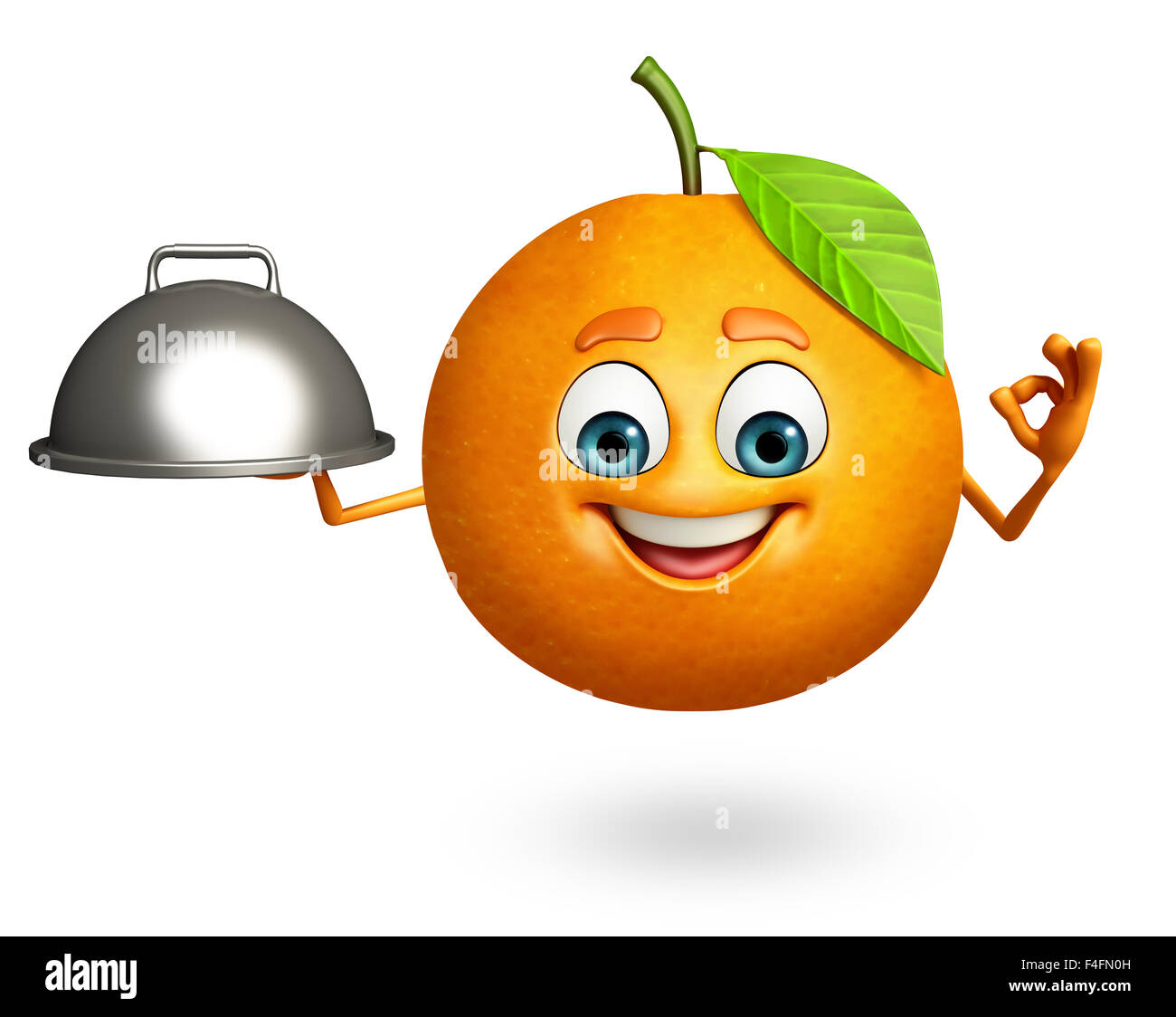3d rendered illustration of orange cartoon character Stock Photo - Alamy