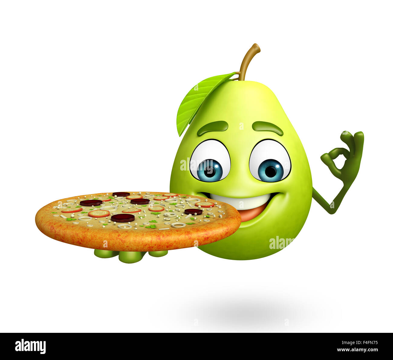3d rendered illustration of guava cartoon character Stock Photo - Alamy