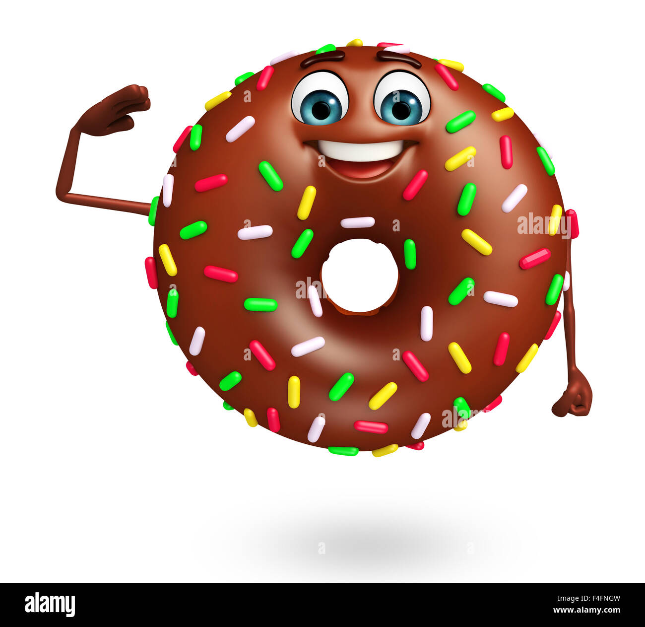 3d rendered illustration of na cartoon character Stock Photo - Alamy