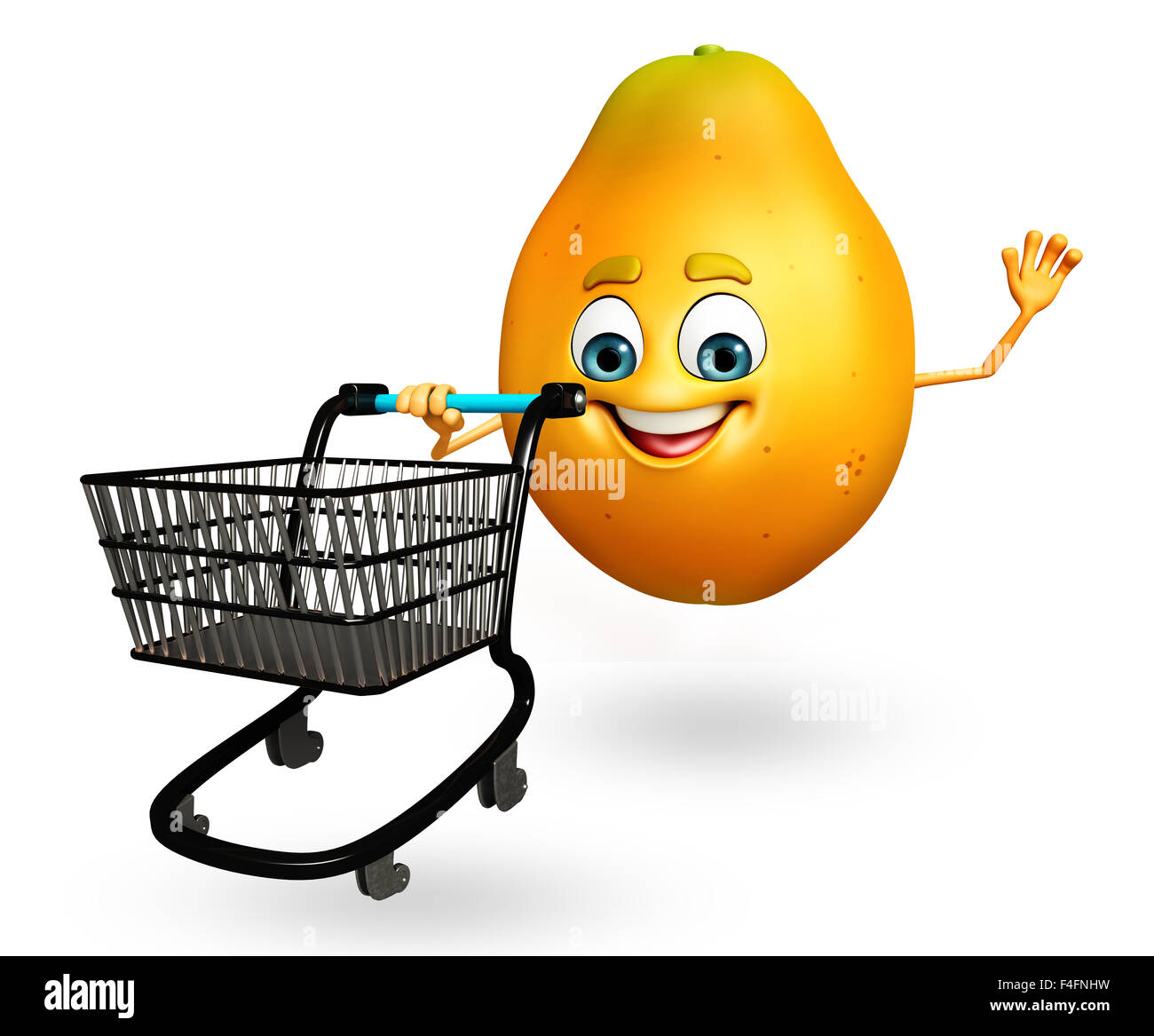 3d rendered illustration papaya cartoon hi-res stock photography and ...
