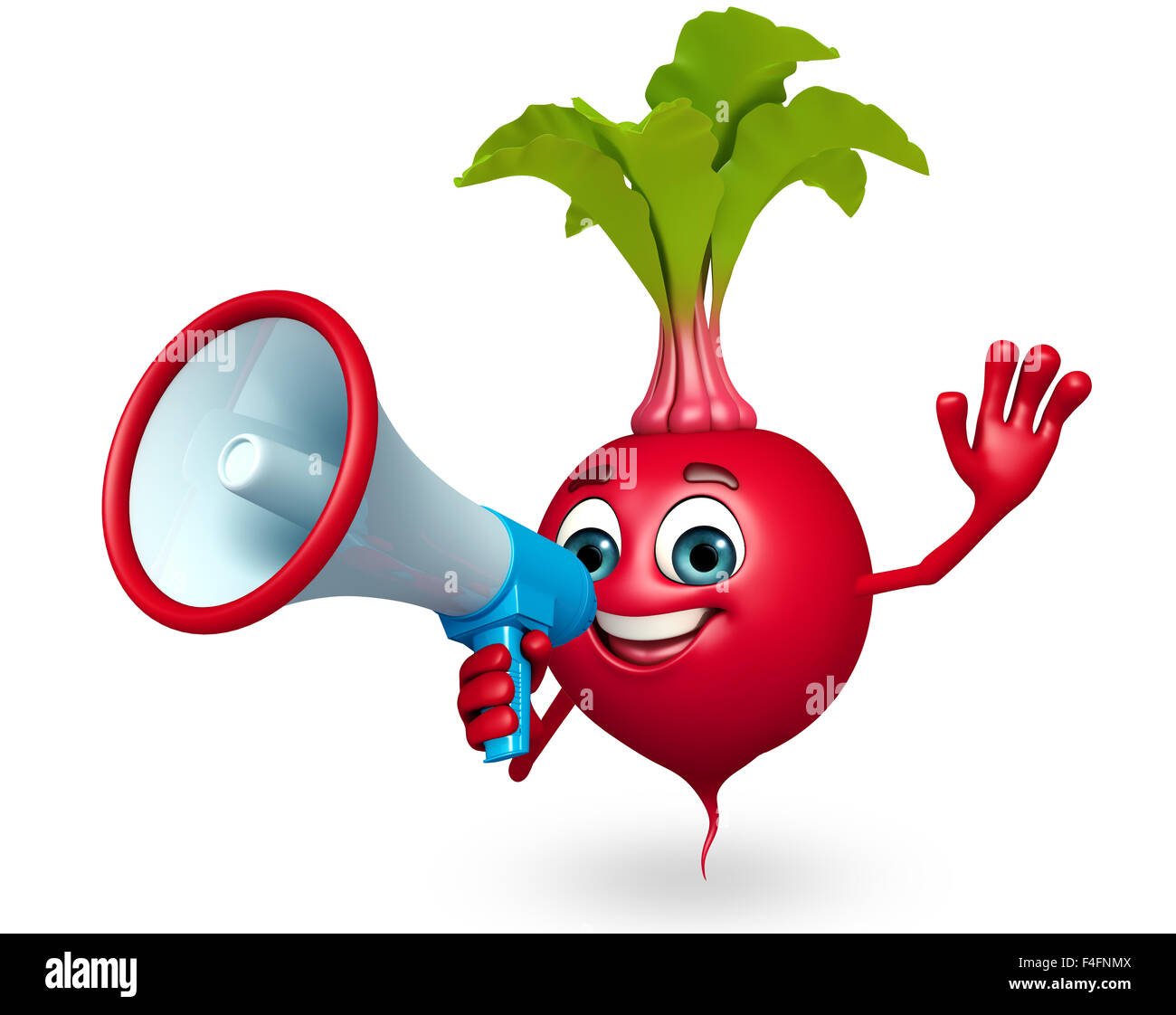 3d rendered illustration of cartoon character of beet root Stock Photo ...