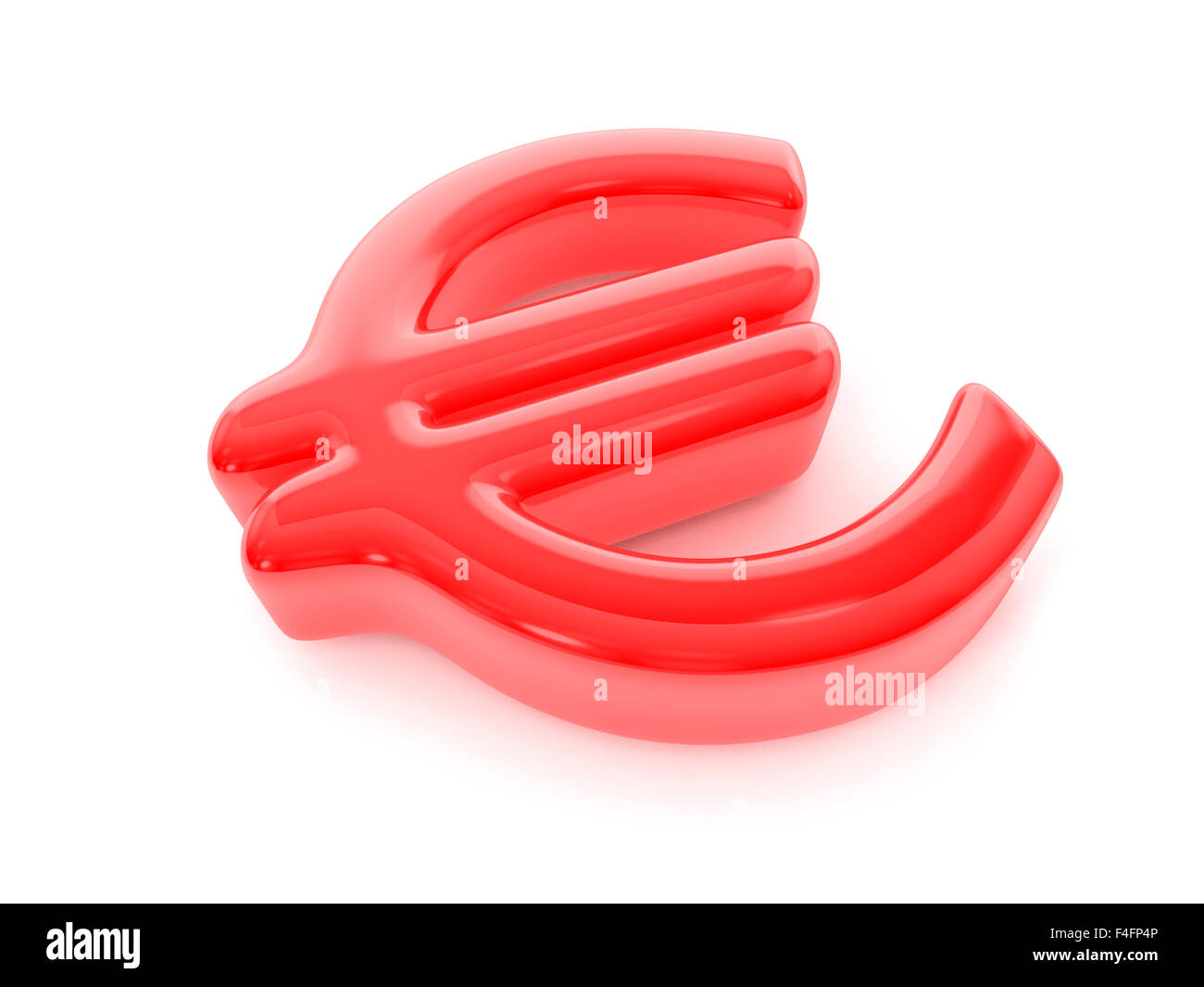 Red balloon euro symbol on a white background Stock Photo - Alamy
