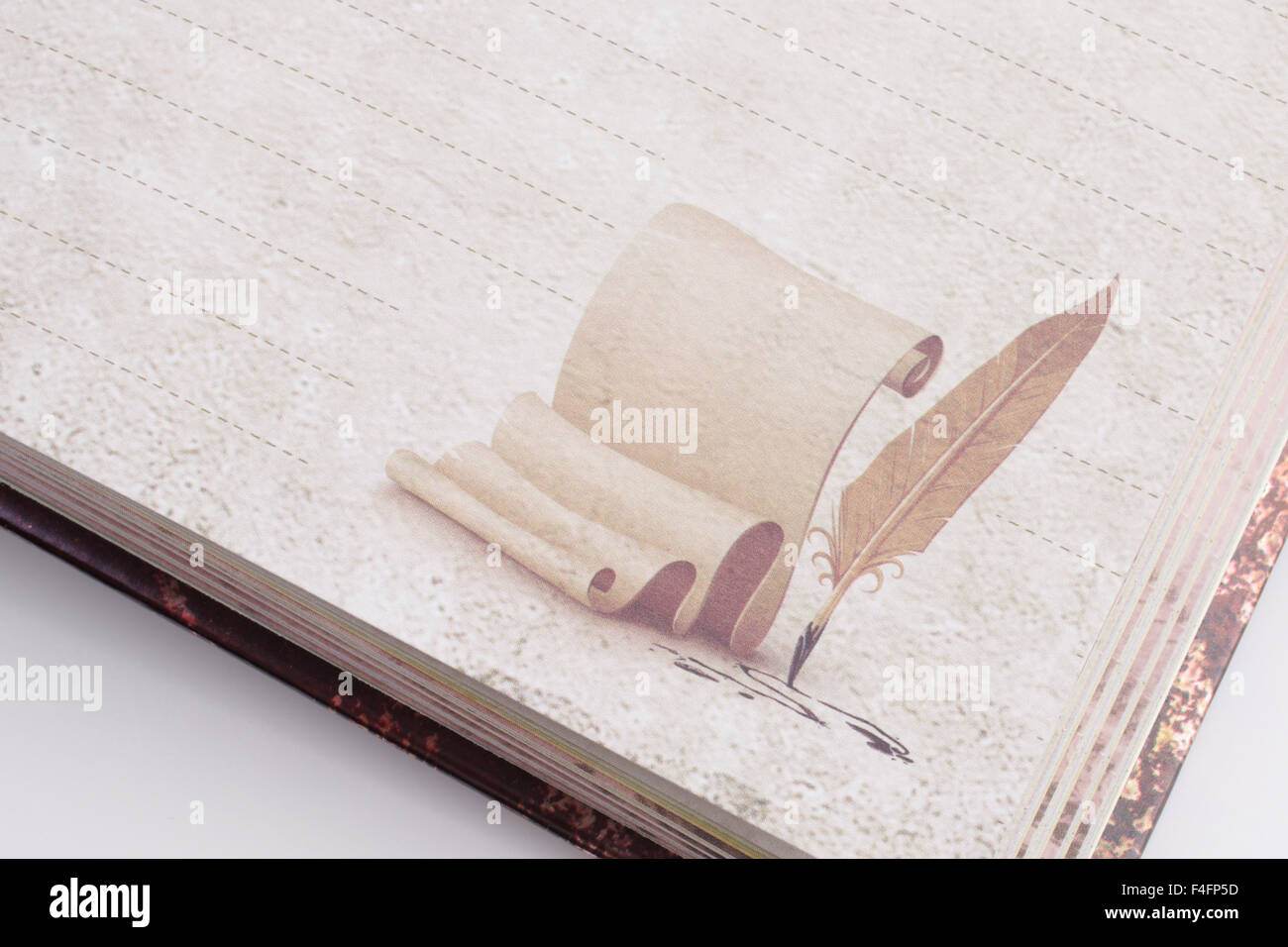 Vintage notebook page hi-res stock photography and images - Alamy