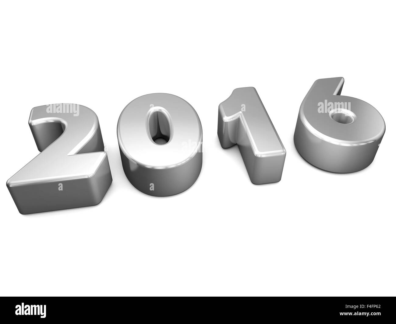 Silver 2016 text on a white background Stock Photo - Alamy