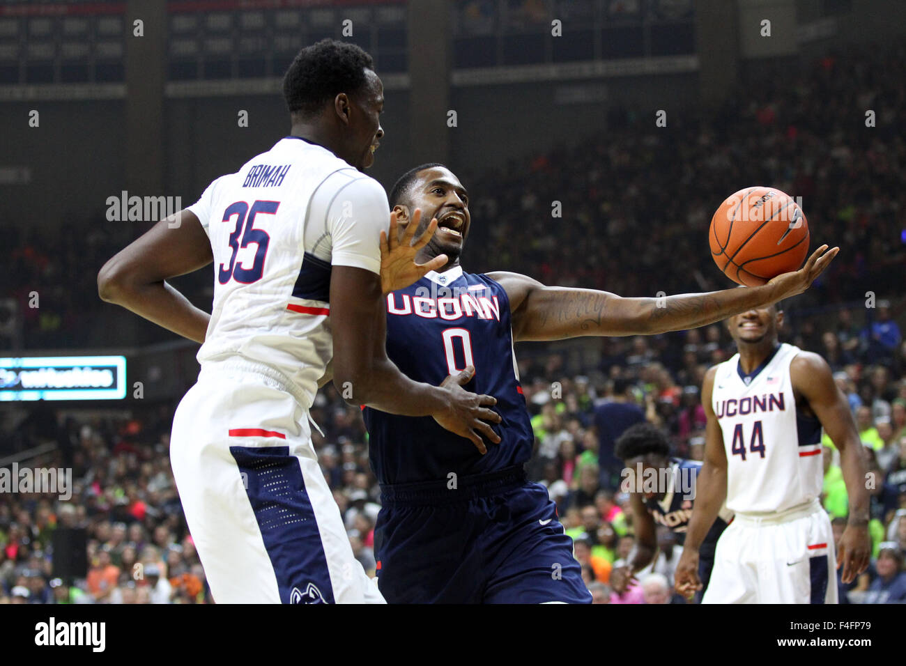 October 16, 2015; Storrs, CT, USA; Connecticut Huskies center Amida ...