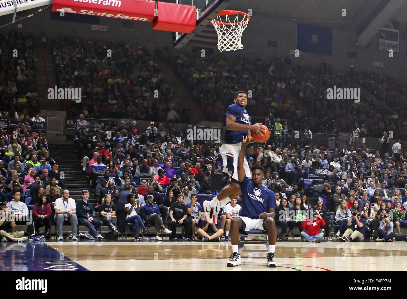 October 16, 2015; Storrs, CT, USA; Connecticut Huskies forward Shonn ...