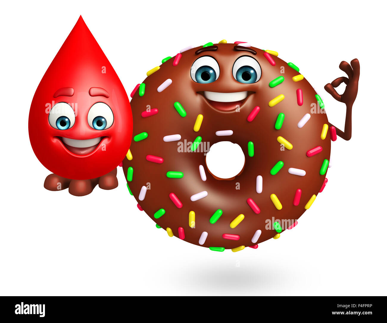 3d rendered illustration of na cartoon character Stock Photo - Alamy