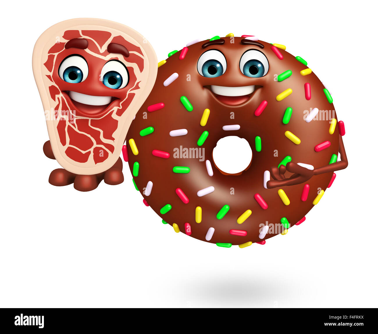 3d rendered illustration of na cartoon character Stock Photo - Alamy