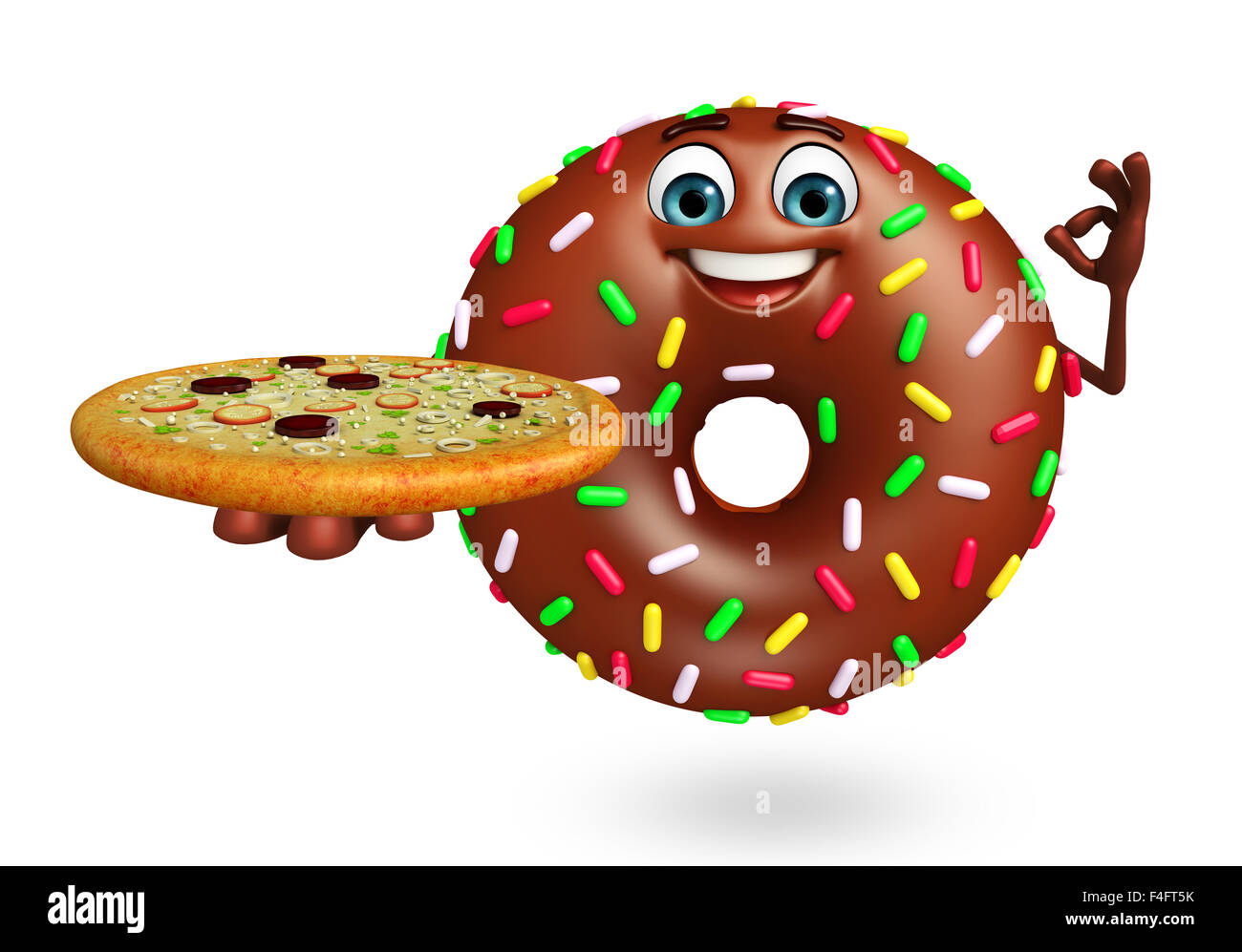 3d rendered illustration of na cartoon character Stock Photo - Alamy