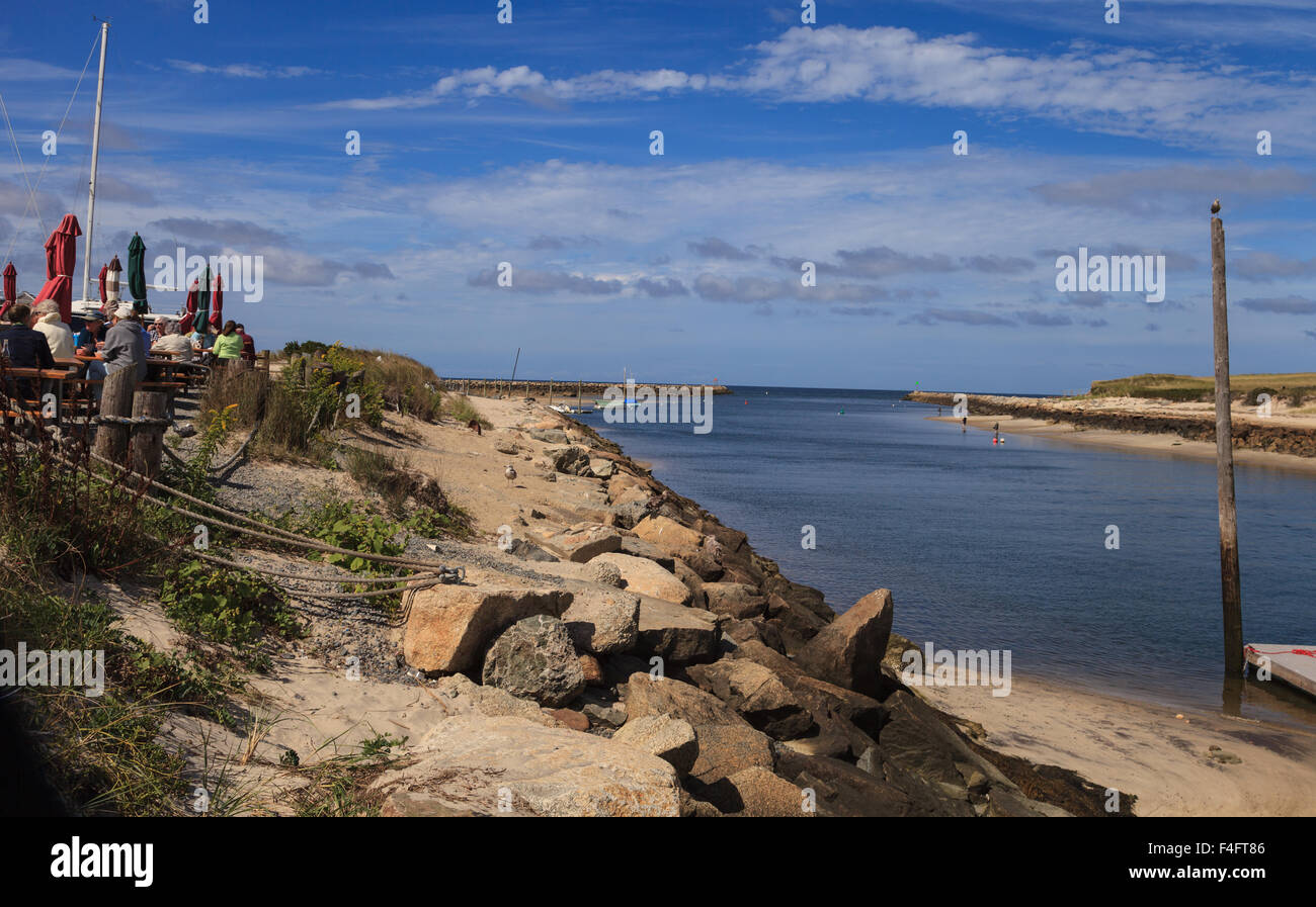 Sesuit Harbor in Dennis, Massachusetts on Cape Cod in the summer Stock ...