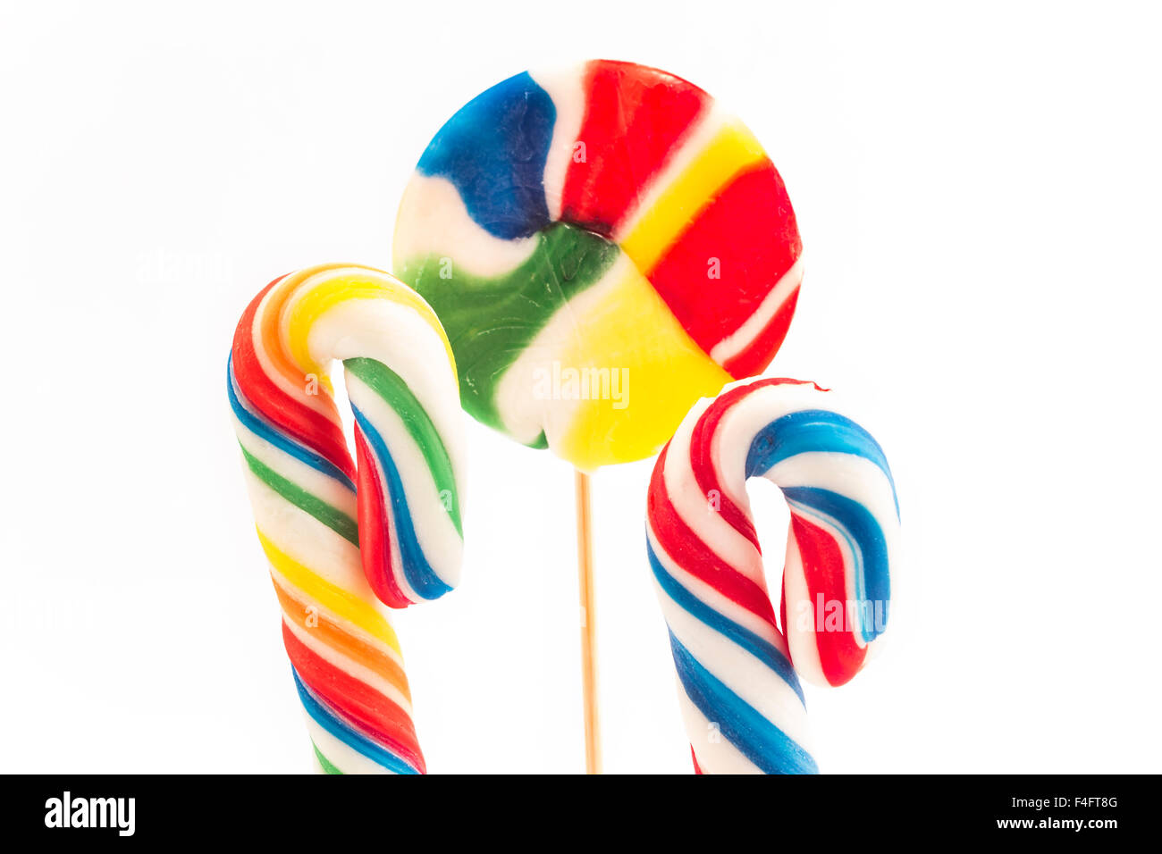 Vintage lollipops isolated on white Stock Photo - Alamy