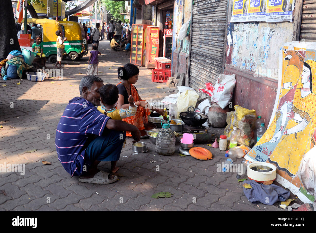A family living in the street. The International Day for the ...