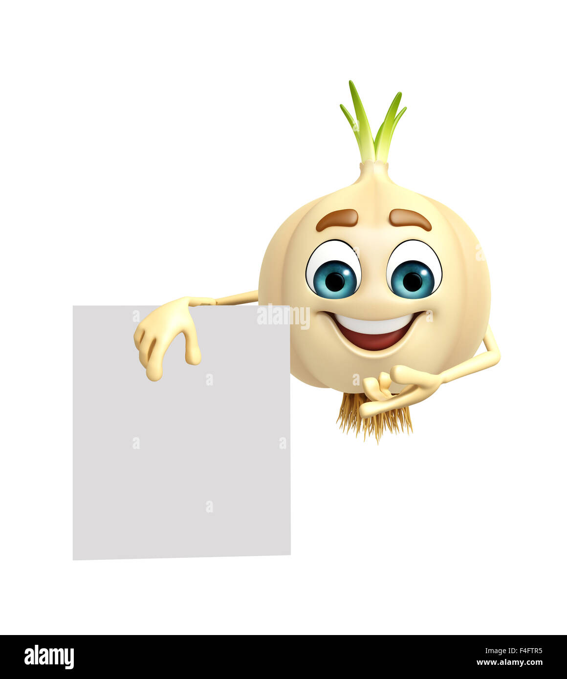 3d rendered illustration of Garlic cartoon character Stock Photo - Alamy