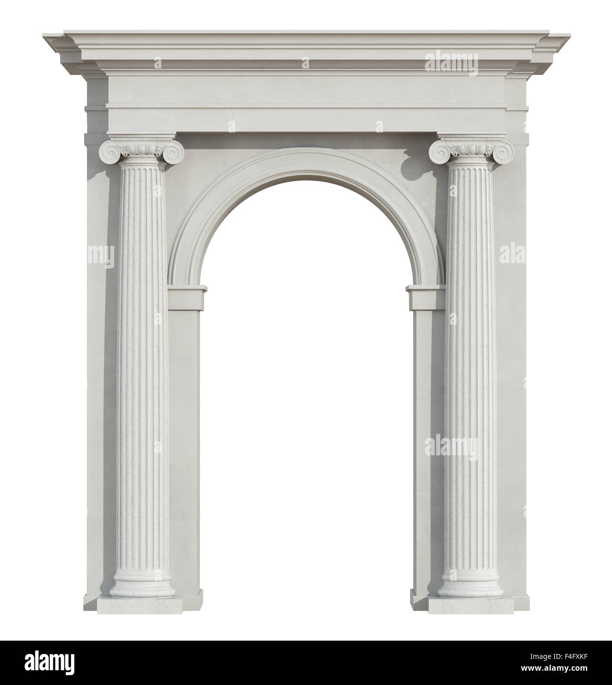 White pillar arch hi-res stock photography and images - Alamy