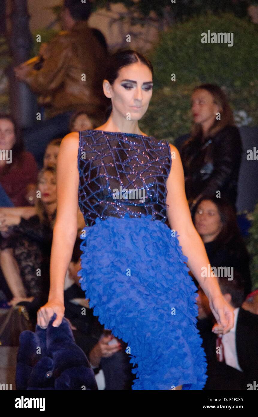 A model wears the dress designed by Alessio Visone, a neapolitan ...