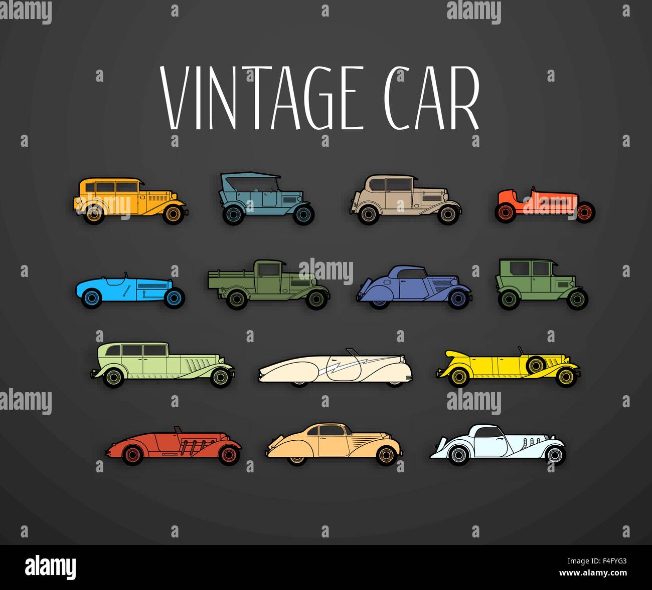 Retro icons hi-res stock photography and images - Alamy