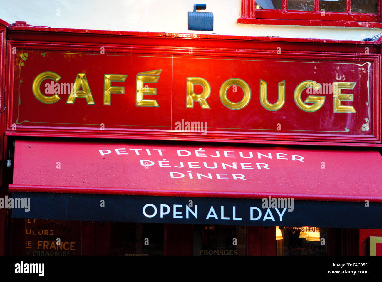 Cafe Rouge restaurant Cambridge Stock Photo - Alamy