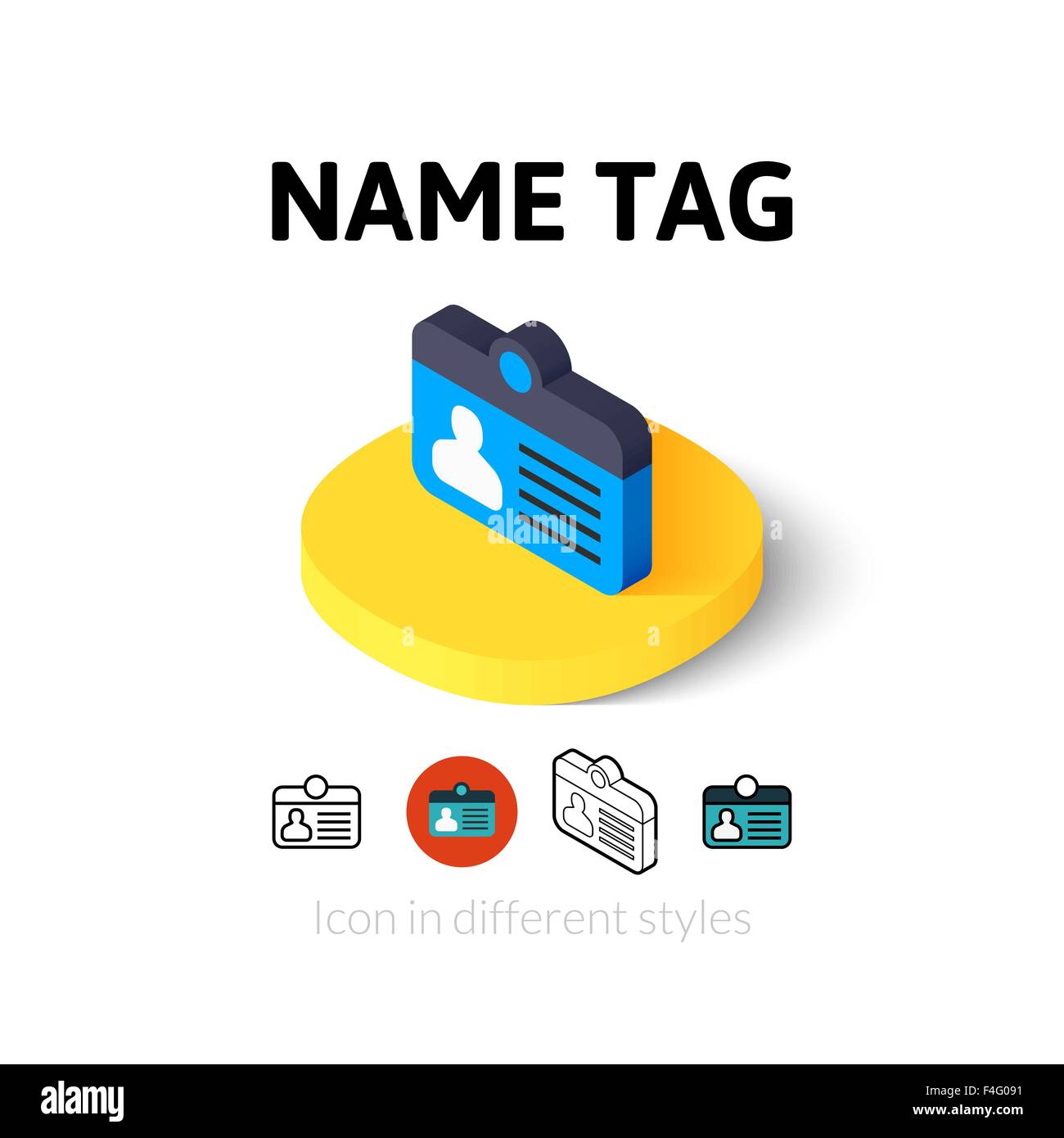 Name tag clip Stock Vector Images - Alamy