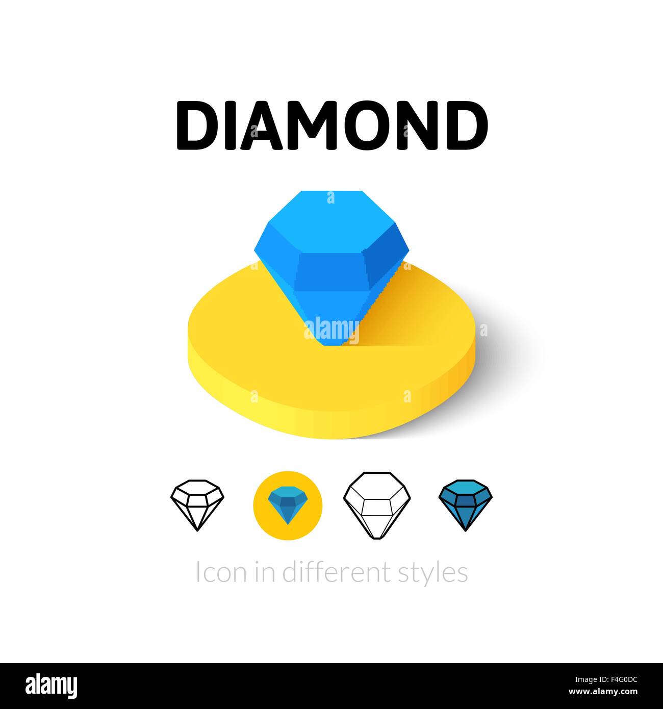 Diamond shape in 3d Cut Out Stock Images & Pictures - Alamy