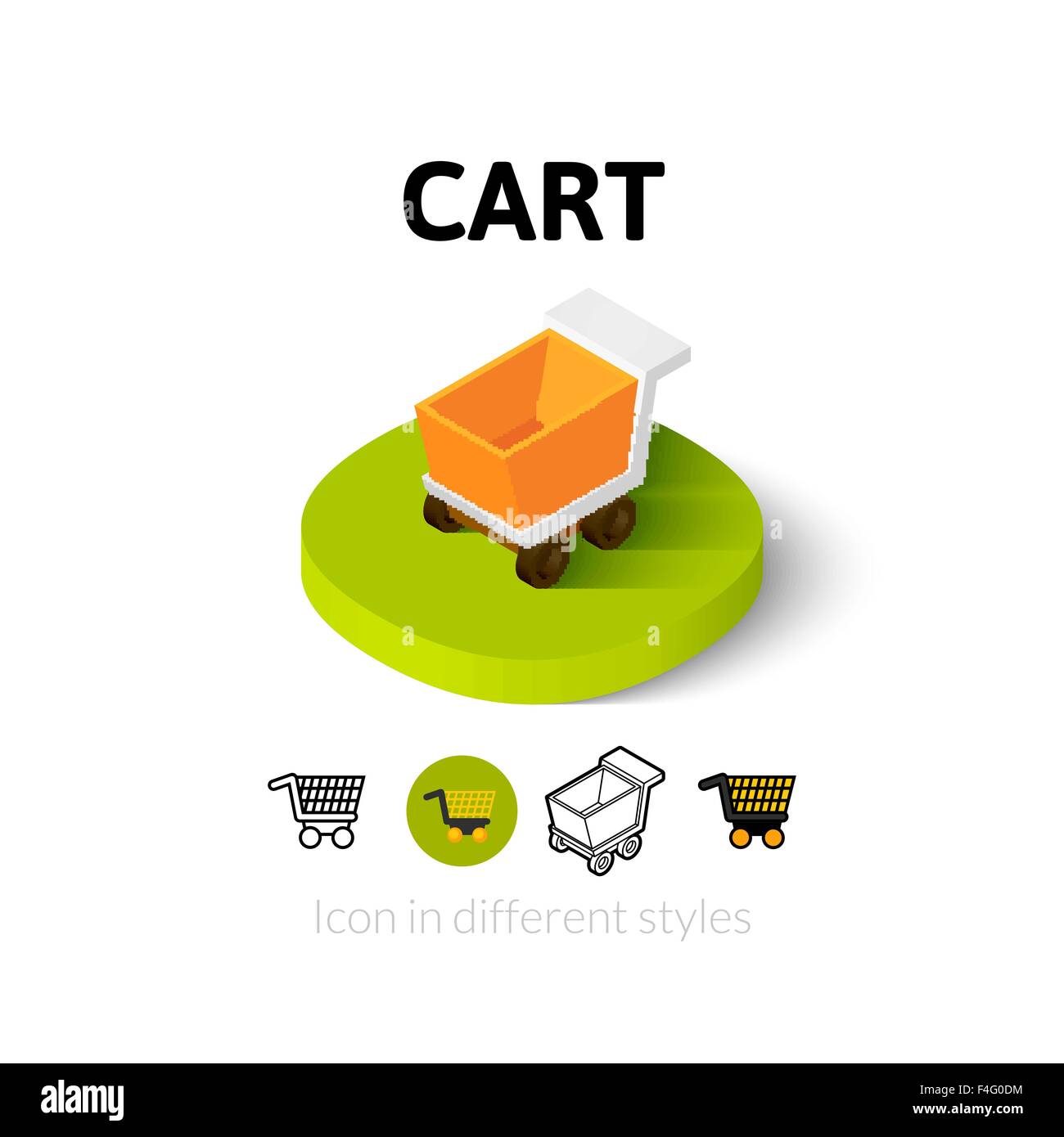 Shop cart digital commercial Stock Vector Images - Alamy