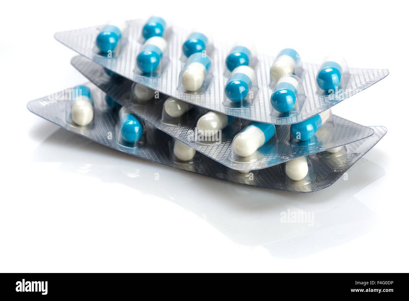 medication - medicine capsules packed in blister Stock Photo - Alamy
