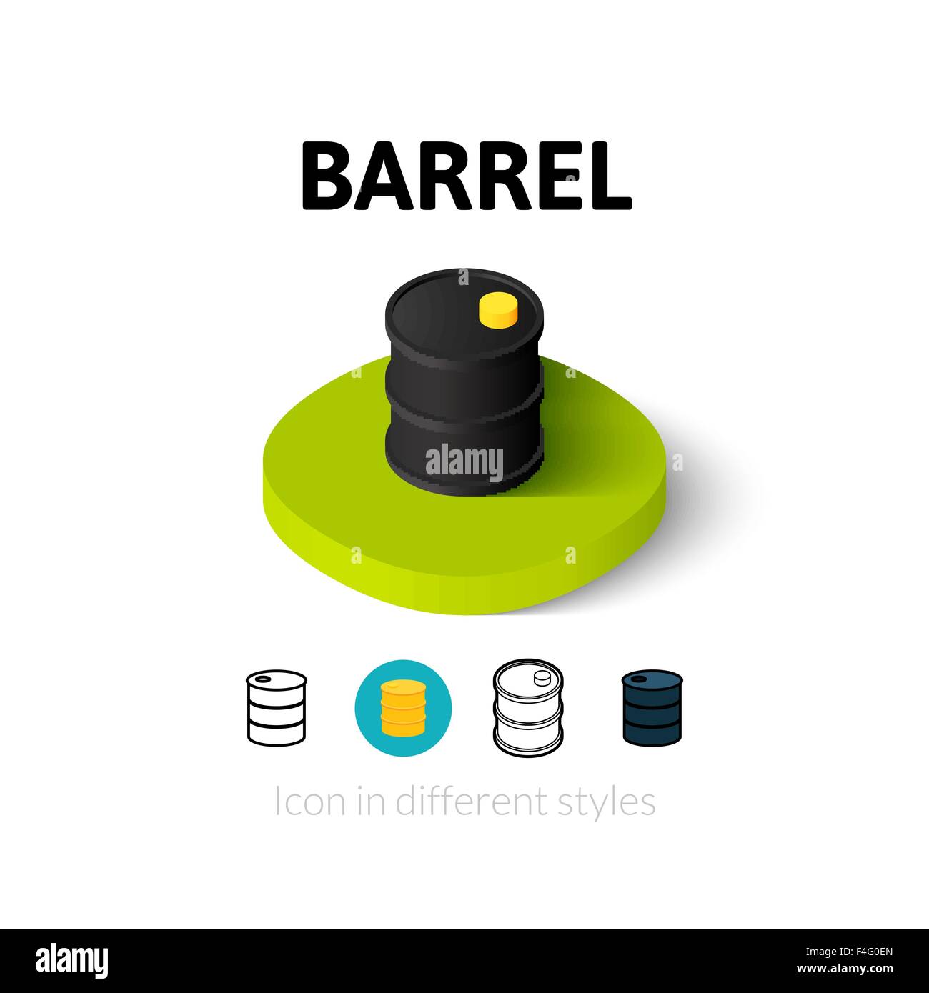 Barrel icon in different style Stock Vector Image & Art - Alamy