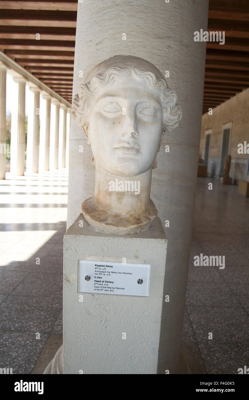 Statues in Athens Museum Stock Photo - Alamy