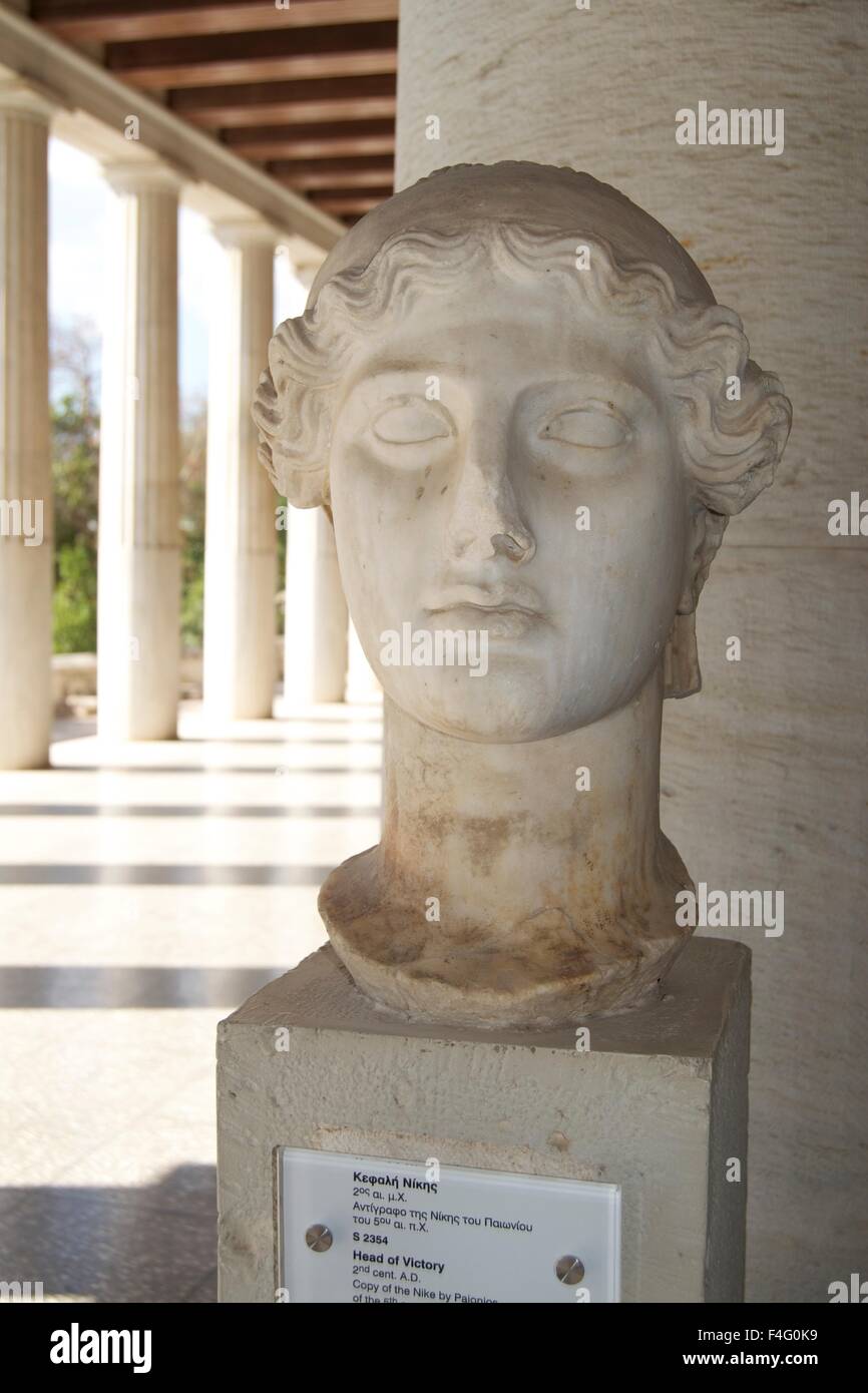 Statues in Athens Museum Stock Photo - Alamy