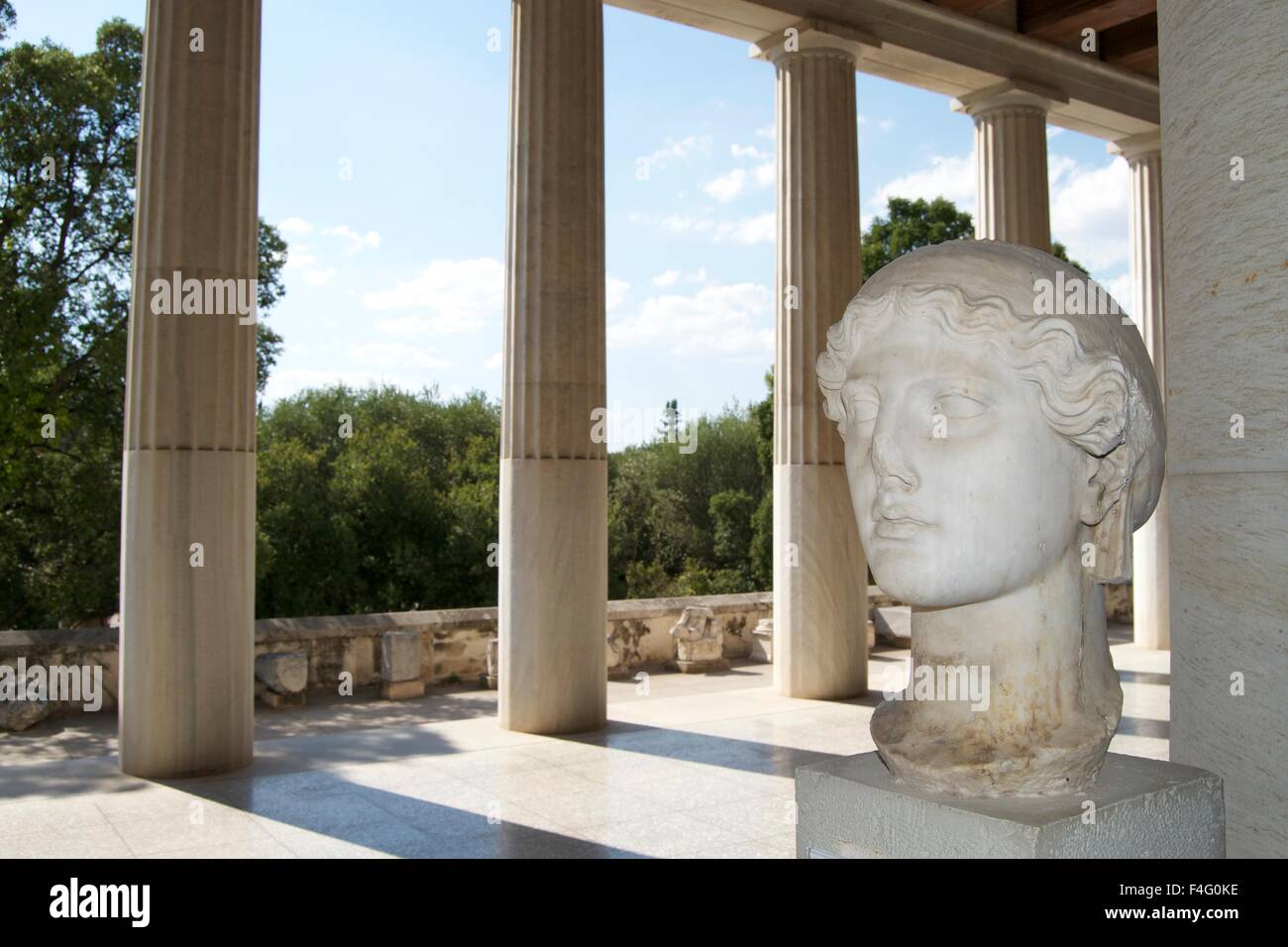 Statues in Athens Museum Stock Photo - Alamy
