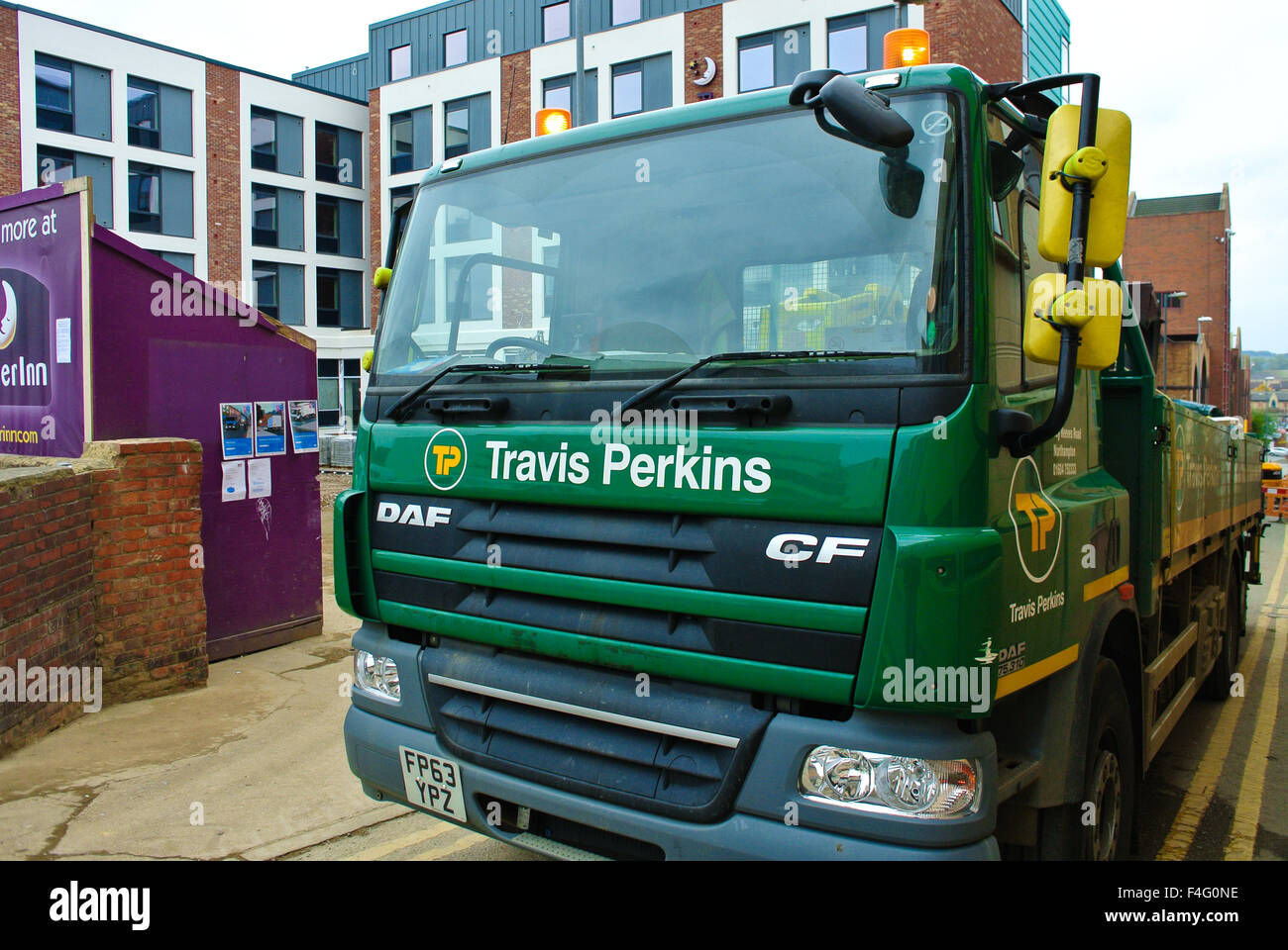 Travis Perkins delivery lorry Stock Photo - Alamy