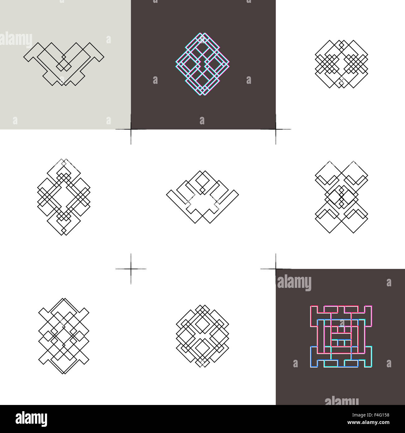 Symmetrical logo hi-res stock photography and images - Alamy