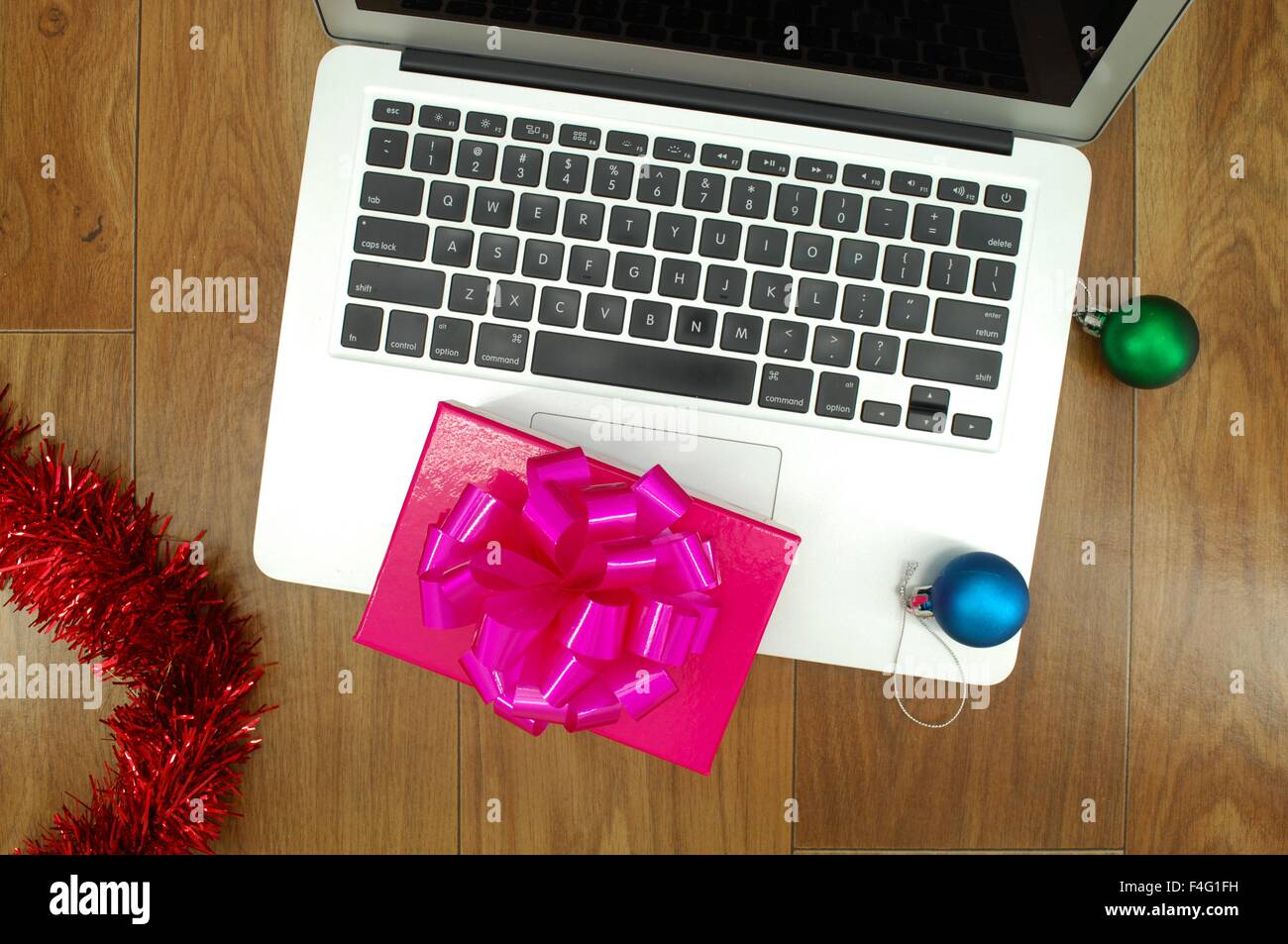 A close up photo of christmas decorations at work Stock Photo - Alamy