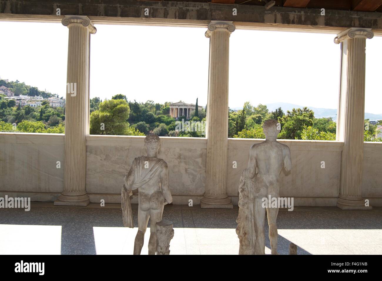 Statues in Athens museum Stock Photo - Alamy