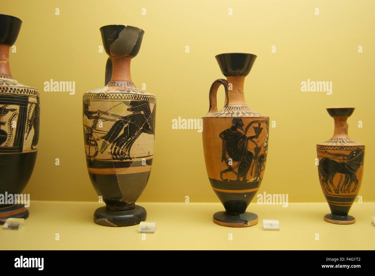 Greek Ancient artifact pottery clay museum culture Stock Photo - Alamy