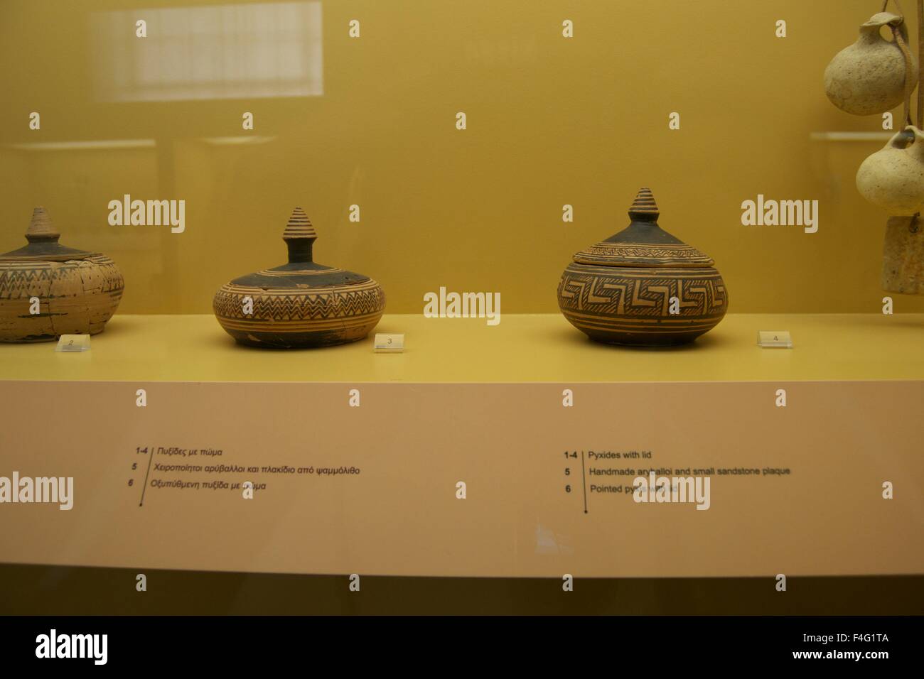 Ancient Greek artifact pottery museum culture clay Stock Photo - Alamy