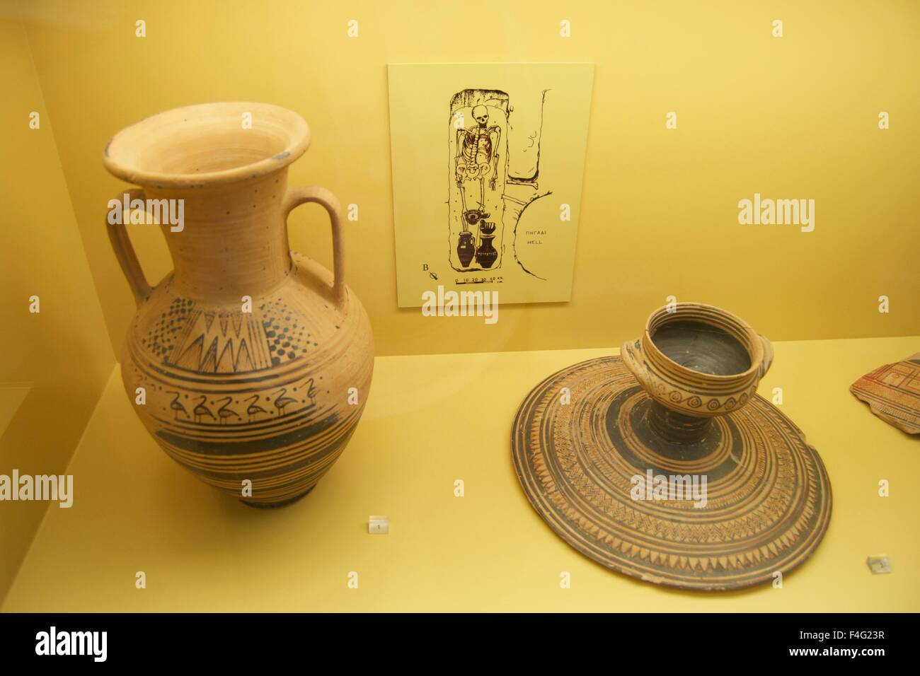 Ancient Greek artifact pottery museum culture clay Stock Photo - Alamy