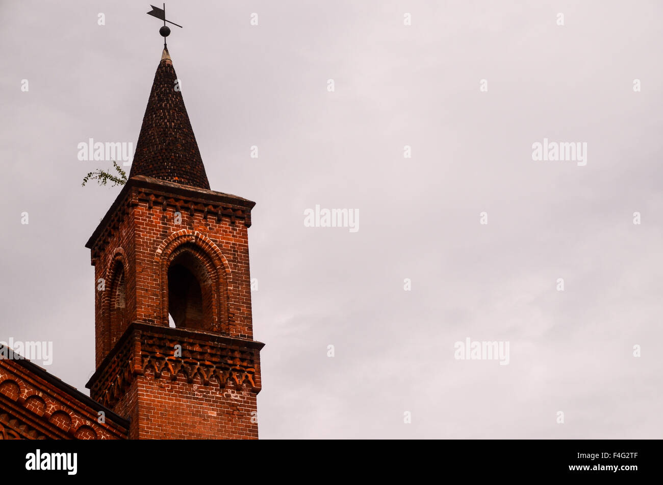 Typical Gothic Belfry Church Tower Stock Photo - Alamy
