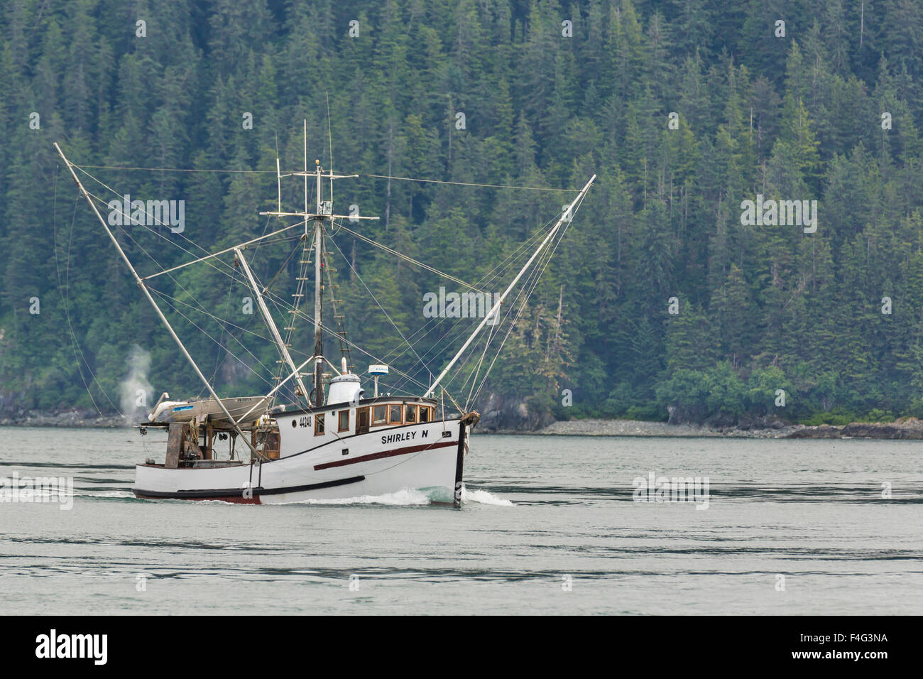 USA, Alaska. Commercial troller boat. Credit as: Don Paulson / Jaynes ...