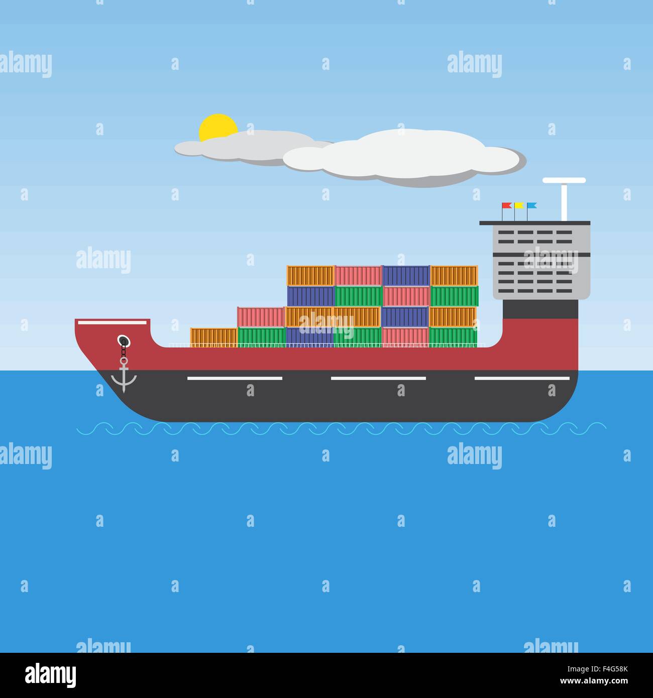 Big ship picture Stock Vector Image & Art - Alamy