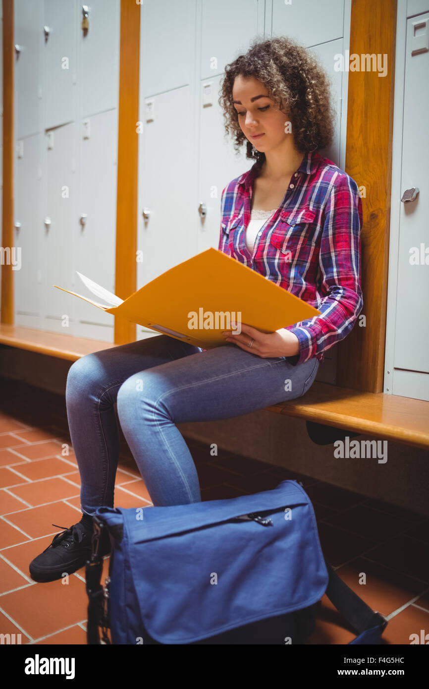 Girl in school locker room hi-res stock photography and images - Alamy